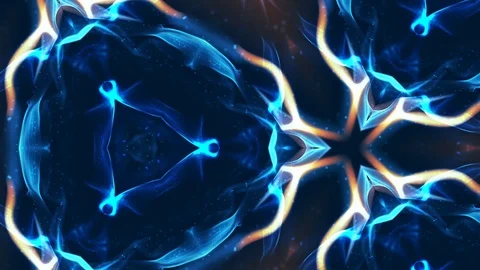 VJ DJ Abstract Blue Orange FLow Motion B... | Stock Video | Pond5