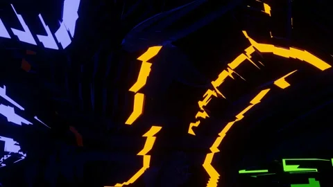 VJ Loop Abstract figure flashing neon 04 | Stock Video | Pond5