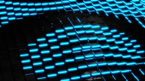 VJ loop cool animation background. Blue ... | Stock Video | Pond5