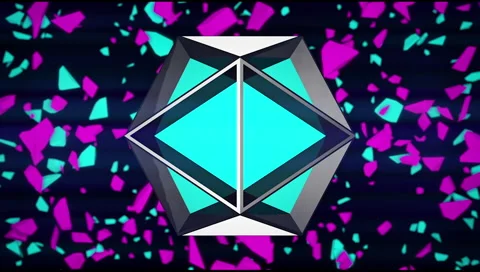 VJ Loop Neon Metal Beats colorful explos... | Stock Video | Pond5