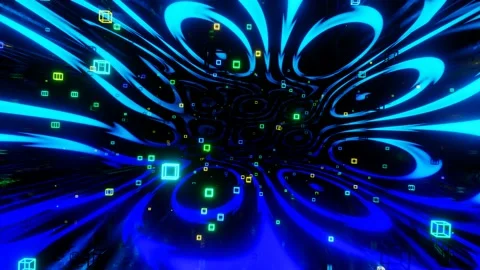 Vj loop neon room. Night club bright neo... | Stock Video | Pond5