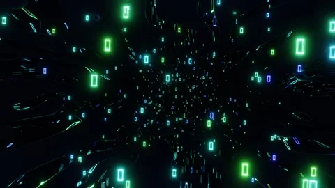 Vj loop neon room. Night club bright neo... | Stock Video | Pond5