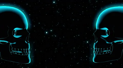 Vj Loop Skull for Dj Booth Halloween Par... | Stock Video | Pond5