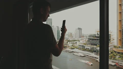 Man Walking Towards Window Stock Video Footage | Royalty Free Man ...