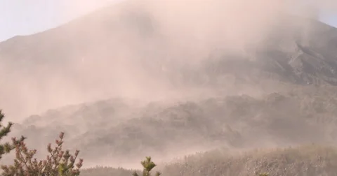 Volcanic Ash Fallout After Large Eruptio... | Stock Video | Pond5