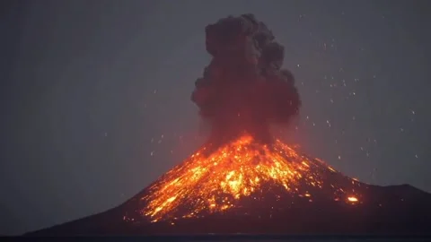 Volcano Eruption Caught On Camera | Stock Video | Pond5