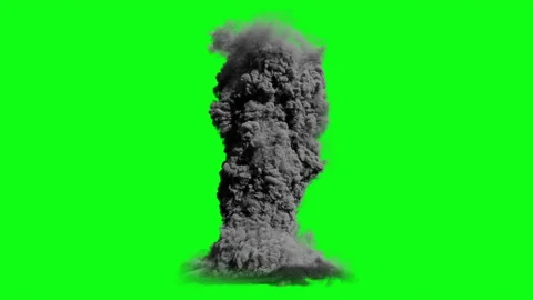 Volcano Eruption isolated, Green Screen ... | Stock Video | Pond5