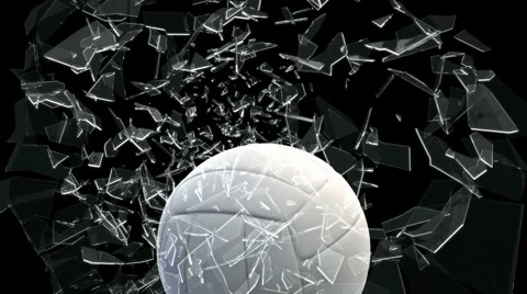 Ball Breaking Window Stock Footage ~ Royalty Free Stock Videos | Pond5
