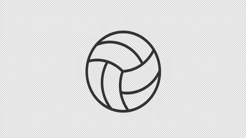 Volleyball linear animation | Stock Video | Pond5
