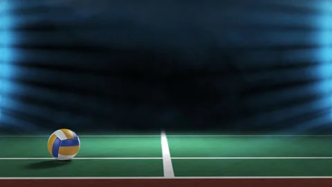 Volleyball Stadium background animation... | Stock Video | Pond5