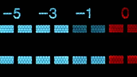 Volume display scale digital.Fluorescent... | Stock Video | Pond5