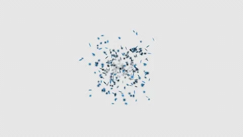 Volumetric 3d stars fly out of the point... | Stock Video | Pond5