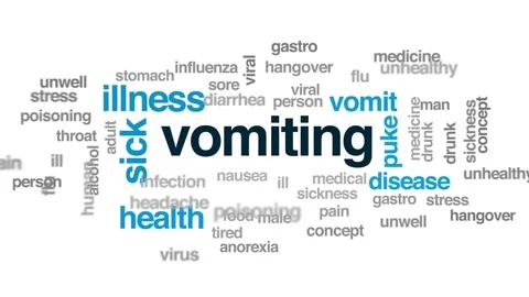 Vomiting animated word cloud, text desig... | Stock Video | Pond5