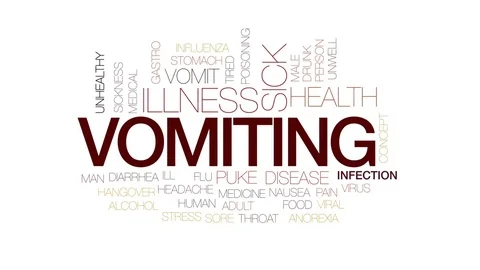 Vomiting animated word cloud, text desig... | Stock Video | Pond5