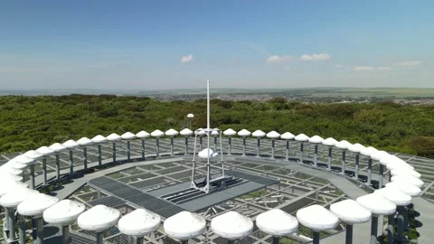 VOR station. Navigation beacon, Radar ai... | Stock Video | Pond5