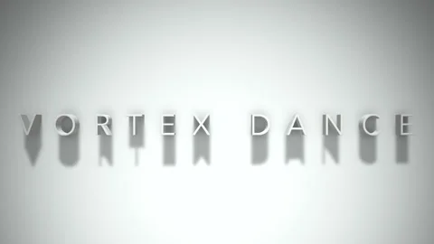 vortex dance 3D title animation white te... | Stock Video | Pond5
