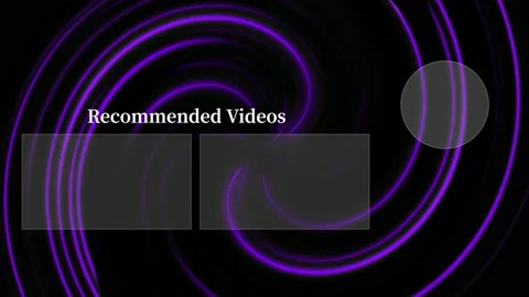 Vortex neon YouTube end card ending scre... | Stock Video | Pond5