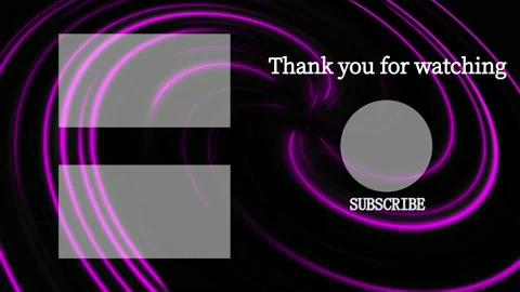 Vortex neon YouTube end card ending scre... | Stock Video | Pond5