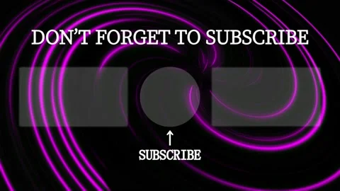 Vortex neon YouTube end card ending scre... | Stock Video | Pond5