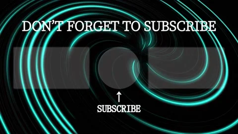 Vortex neon YouTube end card ending scre... | Stock Video | Pond5