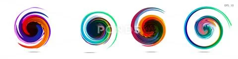 Vortex vector background. Templates for logo design, leaflets or ...