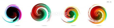 Vortex vector background. Templates for logo design, leaflets or ...