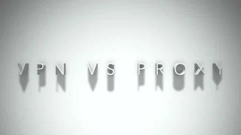 vpn vs proxy 3D title animation white te... | Stock Video | Pond5