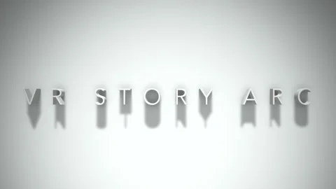 vr story arc 3D title animation white te... | Stock Video | Pond5
