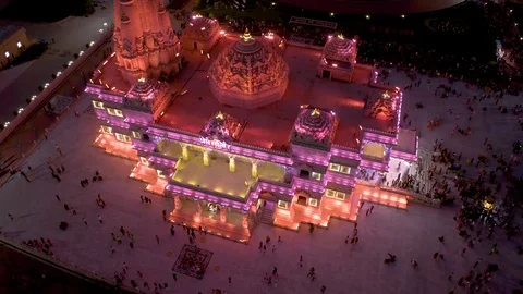 Vrindavan, city of 5000 temples. India, ... | Stock Video | Pond5