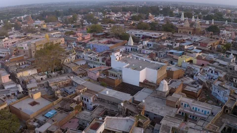 Vrindavan, city of 5000 temples. India, ... | Stock Video | Pond5