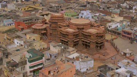 Vrindavan, city of 5000 temples. India, ... | Stock Video | Pond5