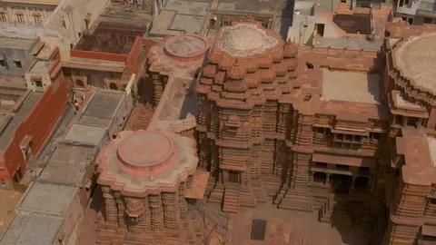 Vrindavan, city of 5000 temples. India, ... | Stock Video | Pond5