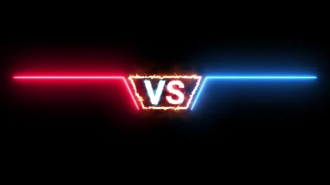 VS versus bars neon animated versus vs b... | Stock Video | Pond5