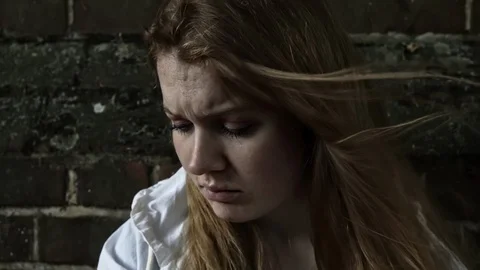 Vulnerable Homeless Teenage Girl Sleepin... | Stock Video | Pond5