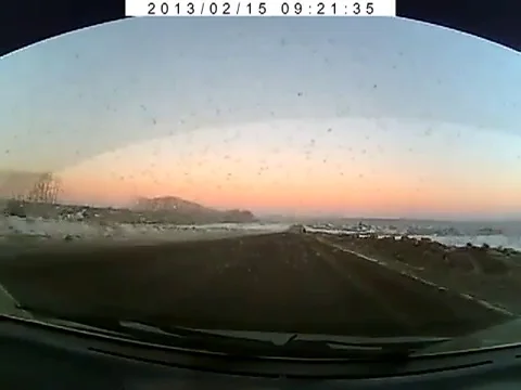 VV176 Dash Cam of Meteor in Strike in Ch... | Stock Video | Pond5
