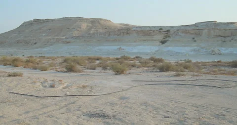 Wadi Al Buhair landscape before developm... | Stock Video | Pond5
