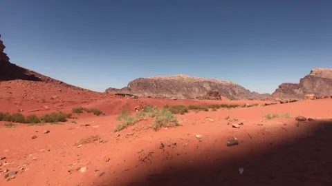 Wadi Rum, Jordan, November 2019 - A sign... | Stock Video | Pond5
