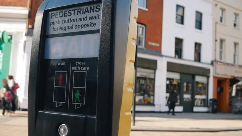 Pedestrian Crossing Signal Stock Footage ~ Royalty Free Stock Videos ...