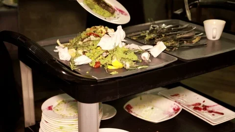 Dirty Dishes Restaurant Stock Video Footage | Royalty Free Dirty Dishes ...