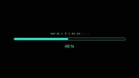 Waiting loading process indicator | Stock Video | Pond5