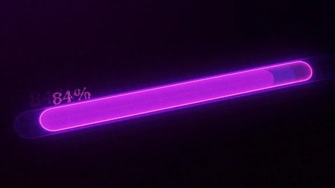 Waiting progress bar animation purple co... | Stock Video | Pond5