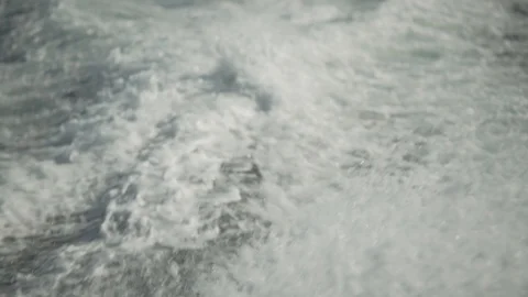 Wake and White Water Splash Behind the E... | Stock Video | Pond5