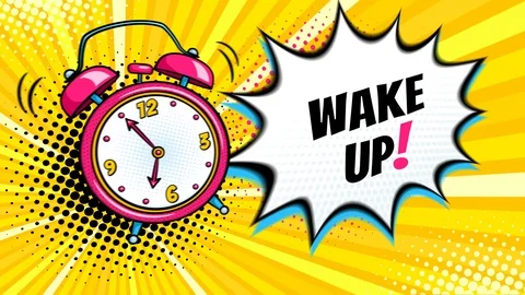 Wake Up animation. | Stock Video | Pond5