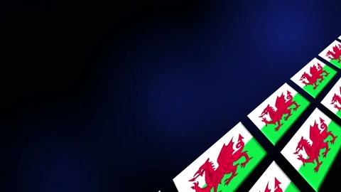Wales Welsh Flag Animated Background 3d ... | Stock Video | Pond5