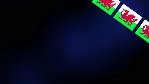 Wales Welsh Flag Animated Background 3d ... | Stock Video | Pond5