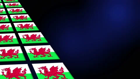 Wales Welsh Flag Animated Background 3d ... | Stock Video | Pond5
