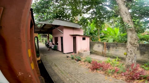 Walgama Train Station in Srilanka train ... | Stock Video | Pond5