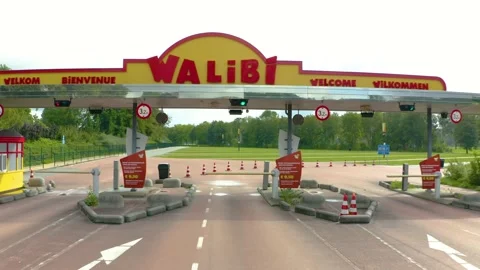 Walibi, Entrance, Walibi World, Roller C... | Stock Video | Pond5