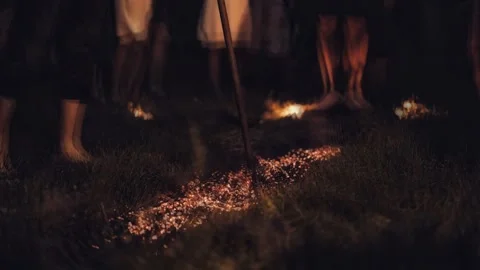 Walk On Fire Stock Videos – Royalty-Free HD & 4K Videos