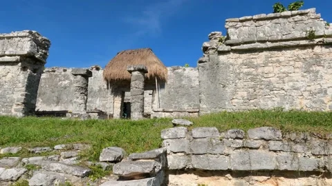 Walk through the mysterious ruins in the... | Stock Video | Pond5